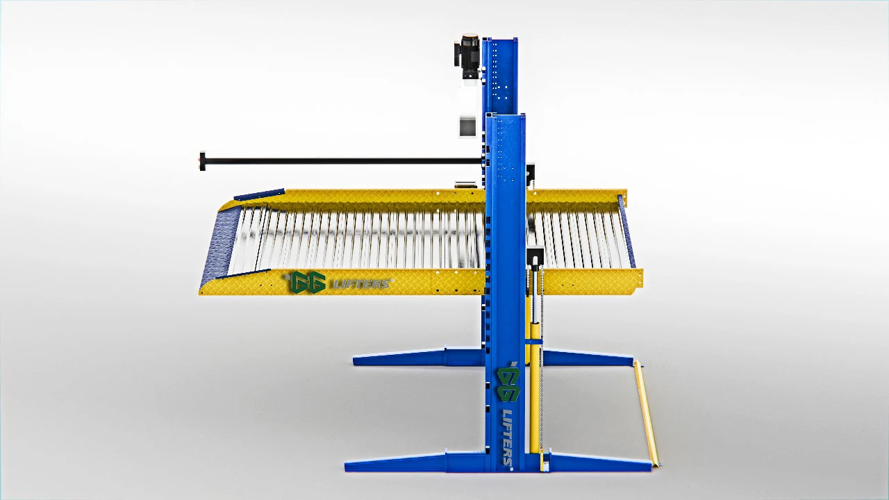 2 Post Vehicle Storage Vertical Car Stacker Parking Lift Double ...