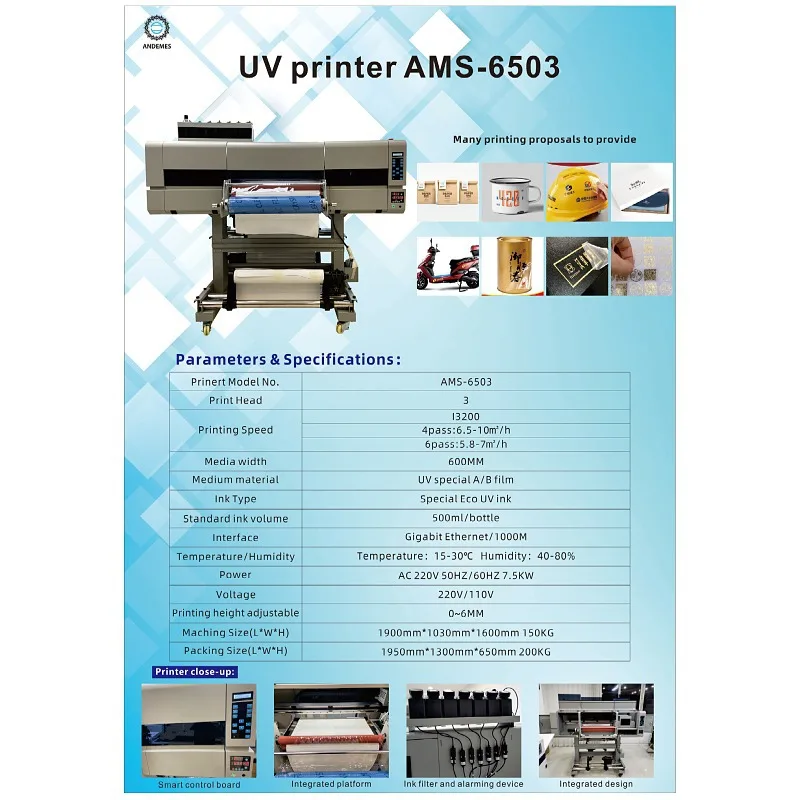A1 24inch Roll To Roll 60cm Wide Uv Printer Printing Stickers With 3eps ...