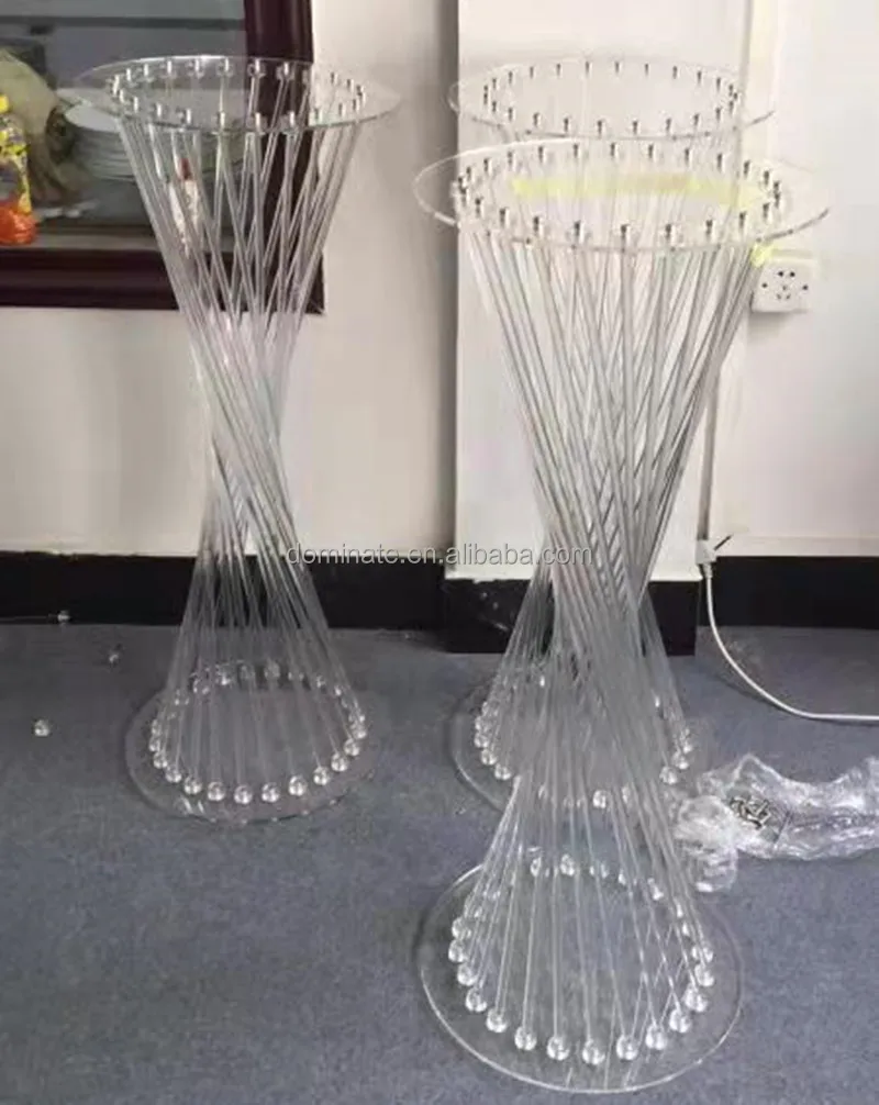 Modern Round Transparent Event Party Crystal Acrylic Dining Table