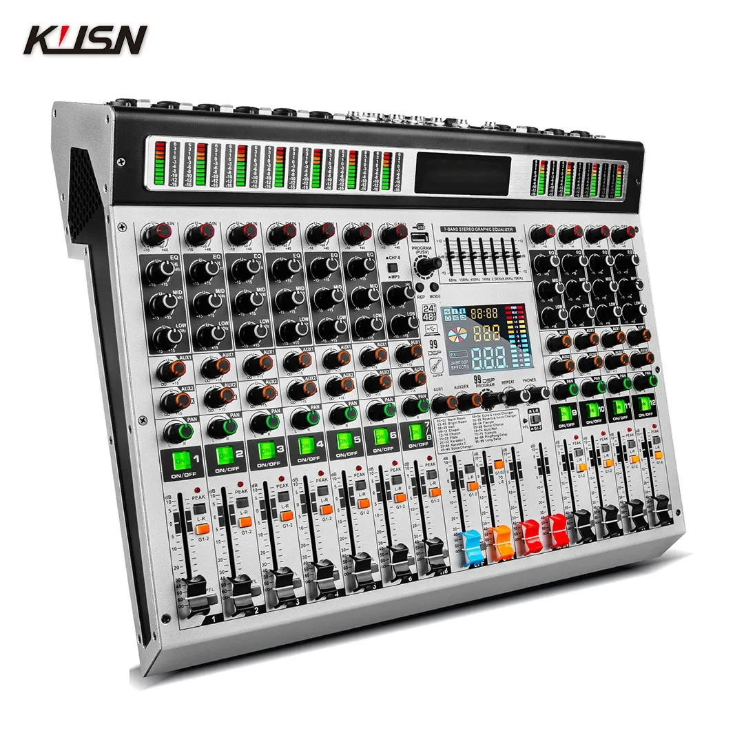12 Channel 99 DSP Digital Mixer - Professional DJ Controller