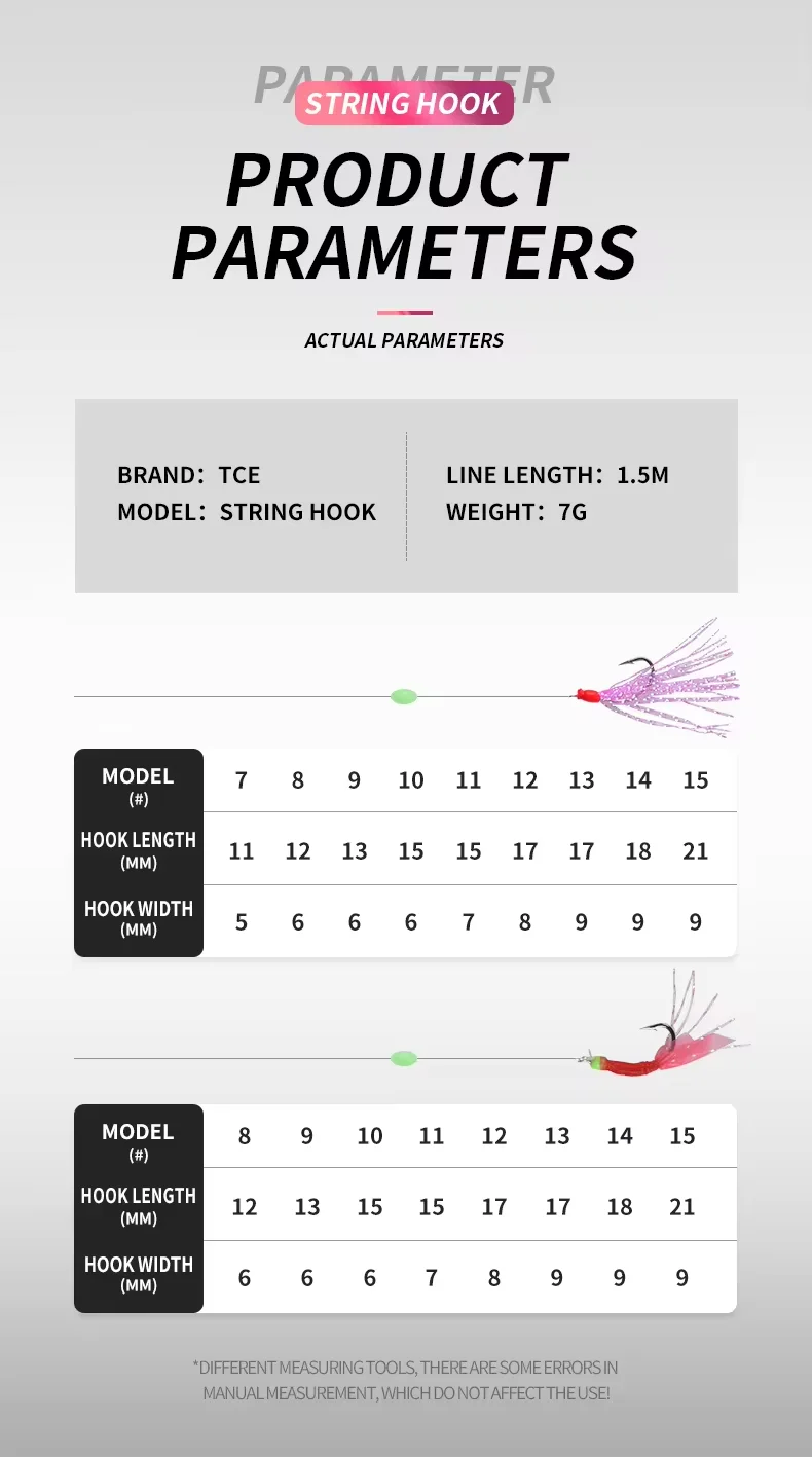 DN 6 Hooks Sabiki Rig Sea Fishing Sabiki Hook Luminous Sabiki Saltwater ...