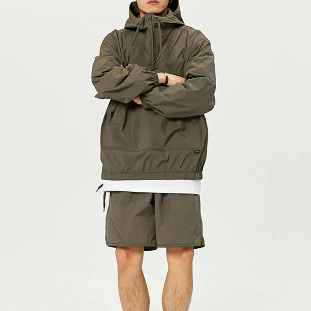 Custom Men's Steeetswear Shorts & Jacket Set by Anglecloth