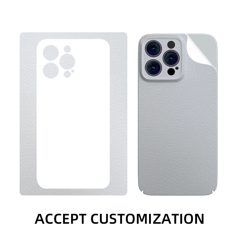 3M Lychee Sticker - Fashionable Mobile Phone Back Skin