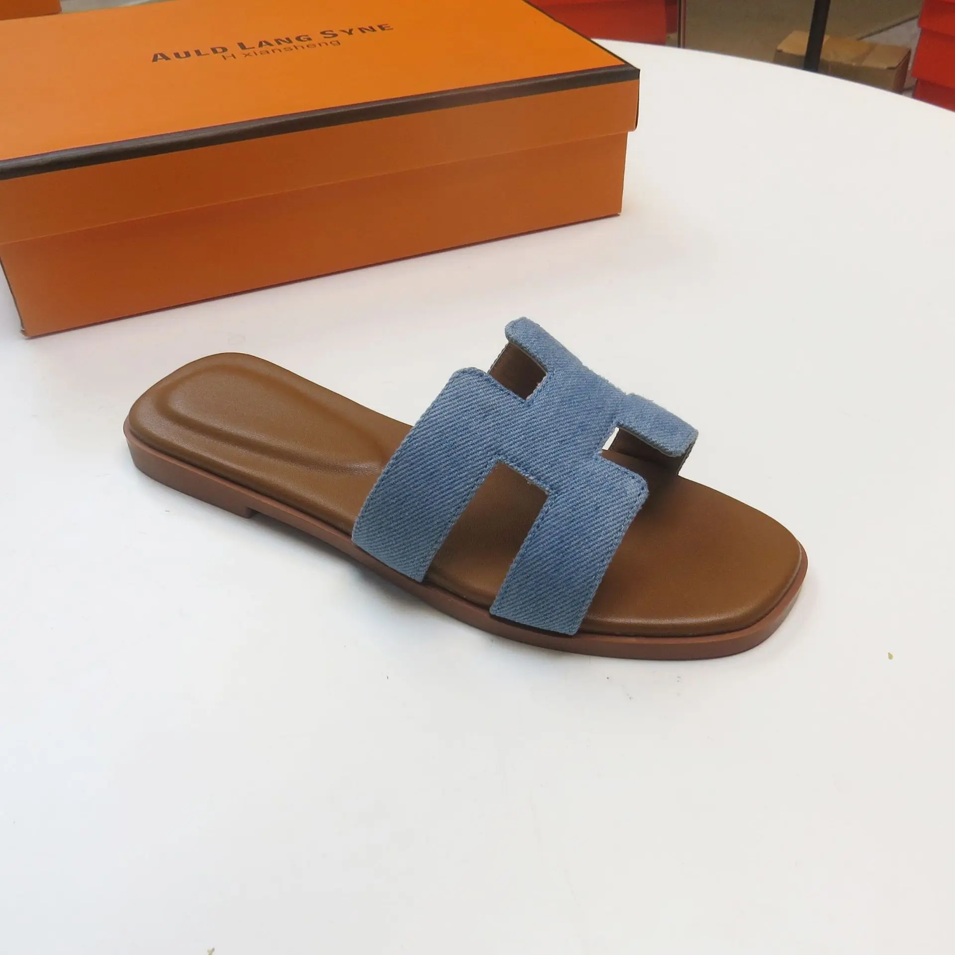 H Slippers Women's 2024 Summer New Anti Slip Flat Beach Shoes Wearing ...