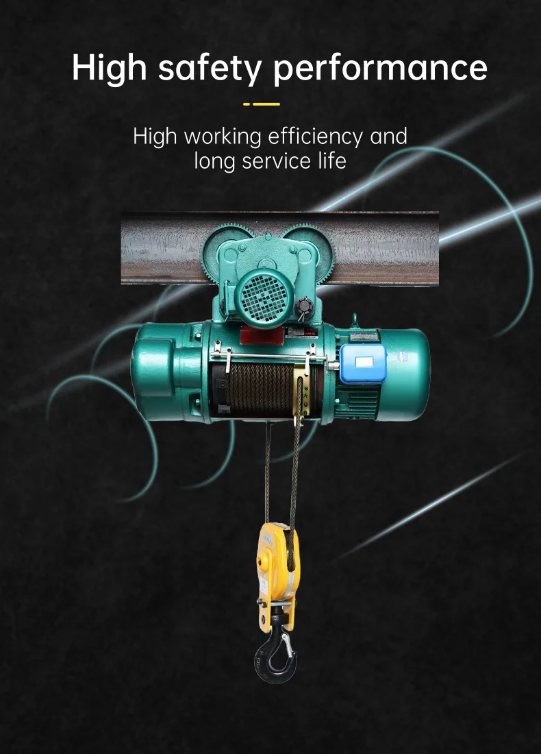 Hoist Motor 5 Ton Wire Rope Electric Wire Rope Hoist For Crane Provided ...