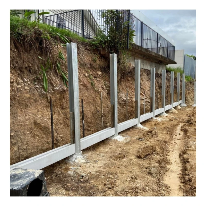 Hot Dip Galvanized Steel H Channel Garden Retaining Wall Post| Alibaba.com