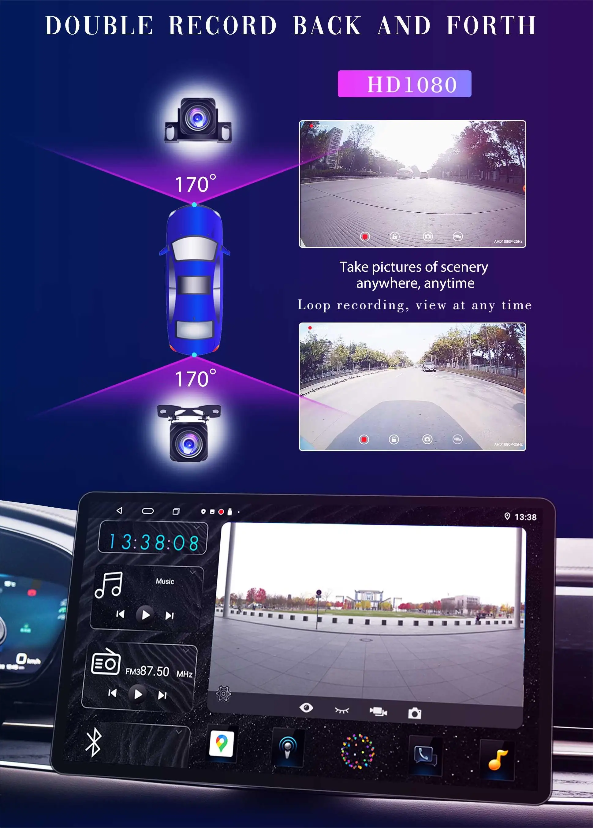 Yuncar 13 Inch OLED Car Radio - Ultimate Multimedia Player