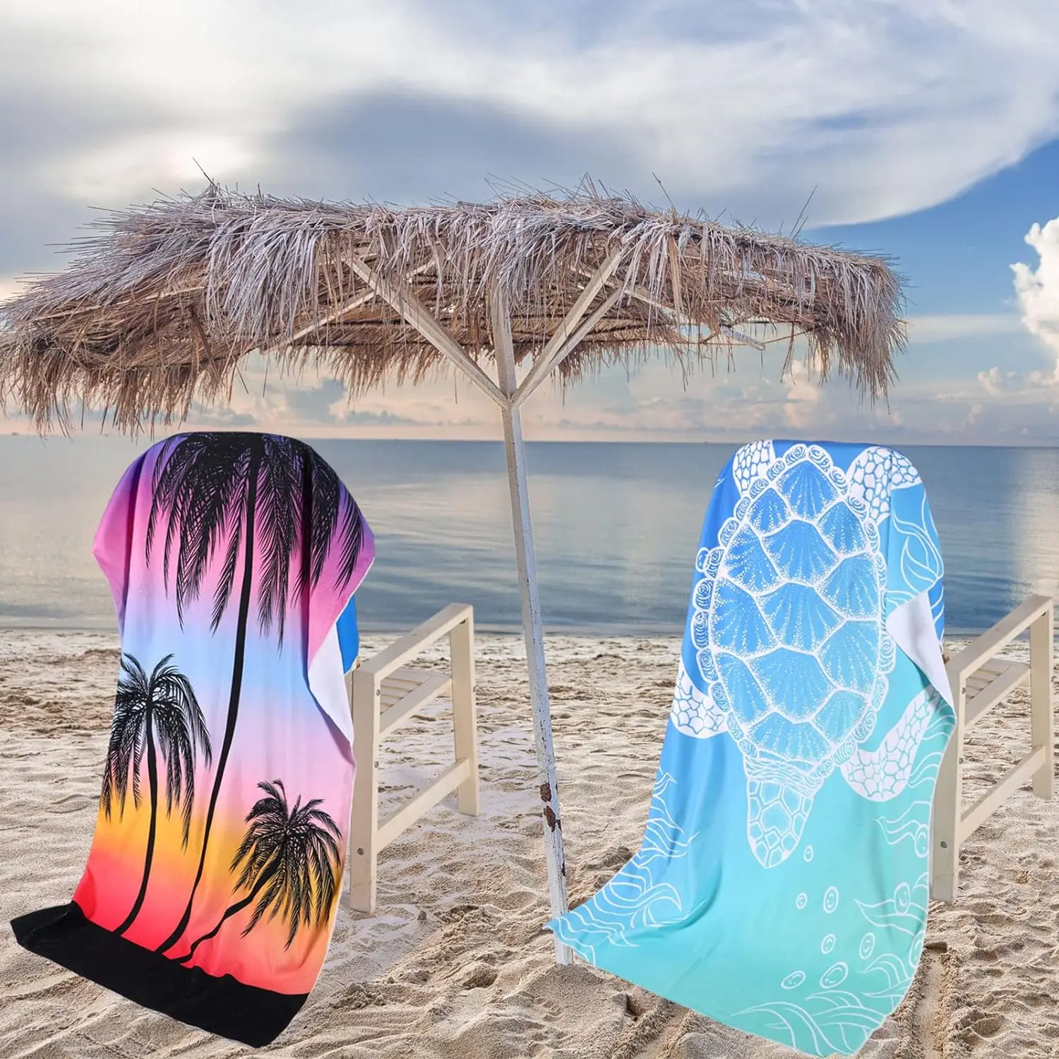 Recycled Polyester Oversize Extra Large Sand Free Quick Dry Lightweight ...