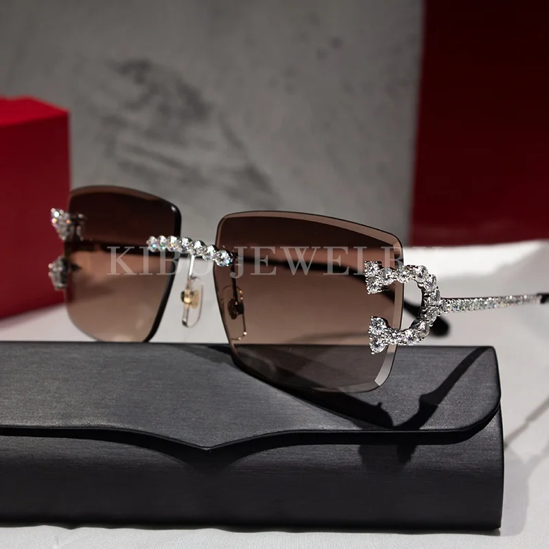 Luxury Sunglasses Mens Iced Out 30 Pointers Diamond Rappers Hip Hop ...