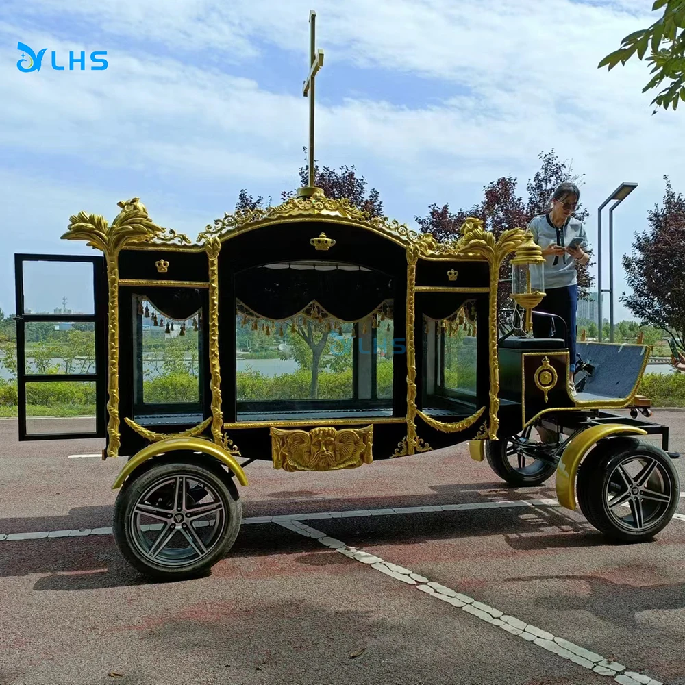 Last Journey Horse-drawn Hearse/Classic Adults Funeral Carriage ...