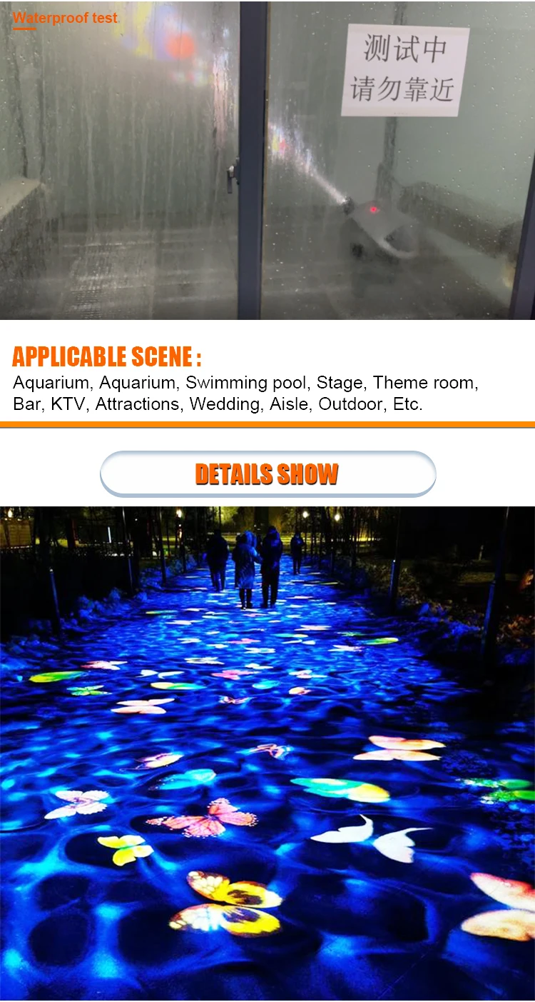 Outdoor 150W Custom Logo Gobo Image Projector IP65 LED Light