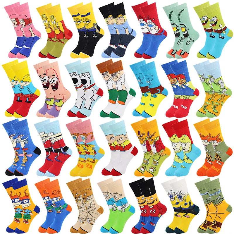 Custom Medias Socken Comic Character Cotton Cartoon Socks for Men ...