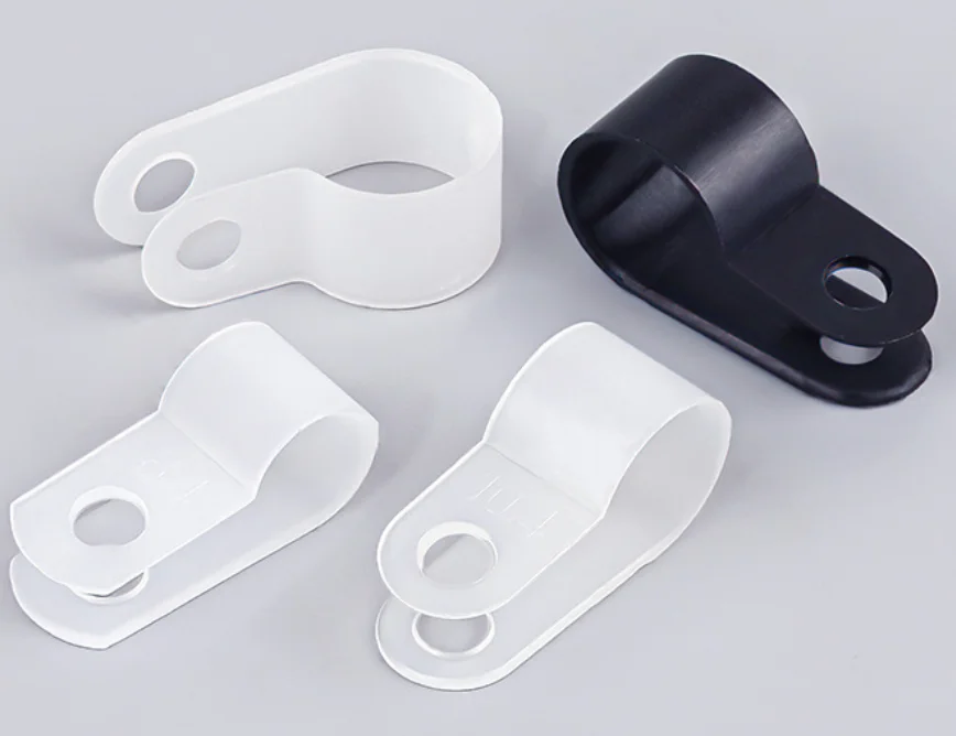 Plastic R U Type Cable Clips - Secure Wires Efficiently