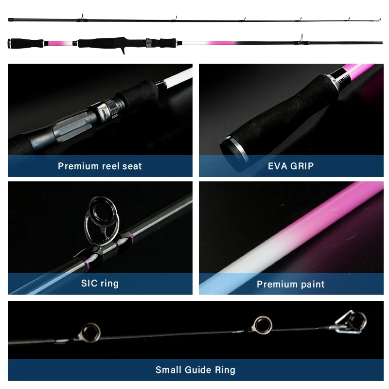 Oem/odm 1.8m 2 Section Professional Sea Fishing Rods Bass Surf Casting ...