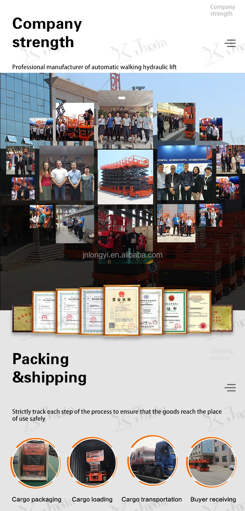 Warehouse Fixed Loading And Unloading Elevator Factory Guide Rail Hydraulic Lifting Cargo ...