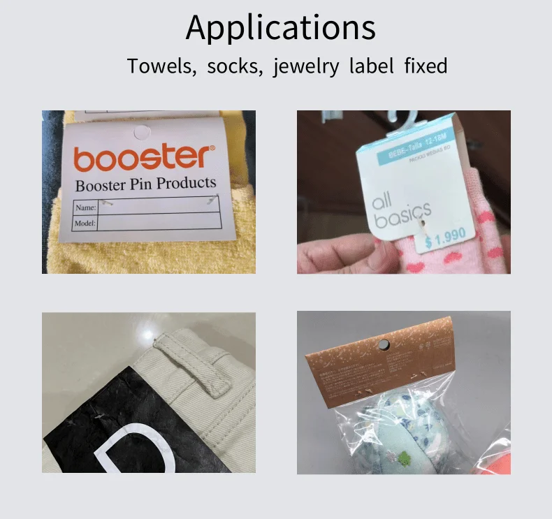 Booster Garment Price Label Attacher Tag Pin Hanging Machine Pneumatic ...