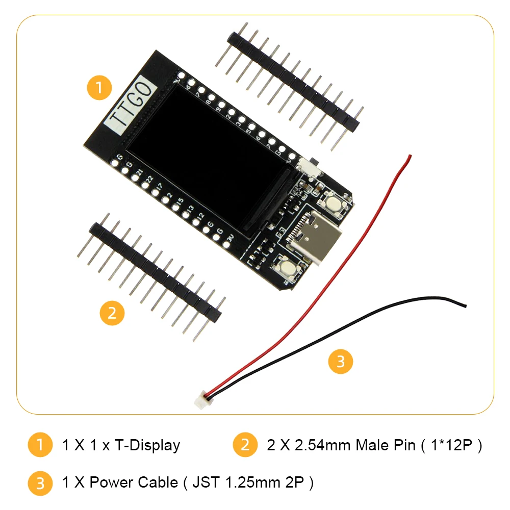 LILYGO TTGO T-Display ESP32 - Low Power Wifi Bluetooth Module