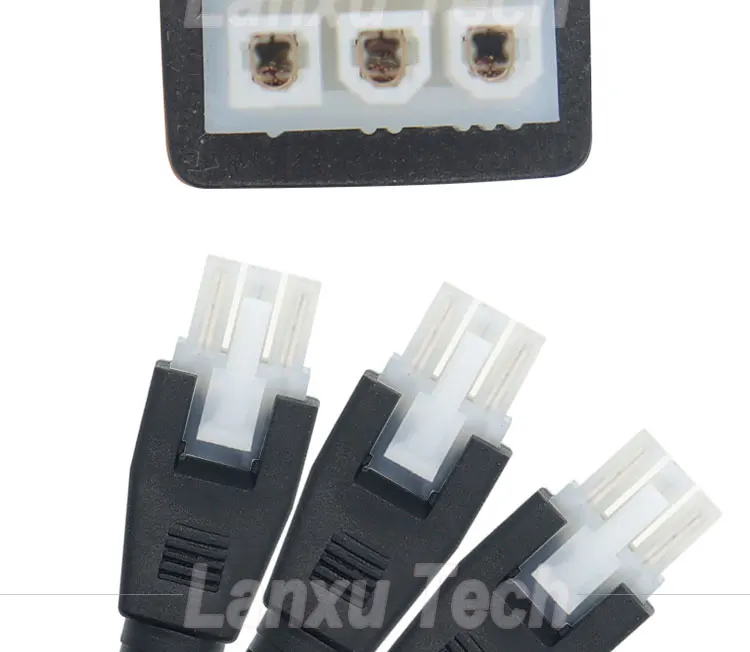 Customization Overmolded Male to Male Female 6 Pin Cable