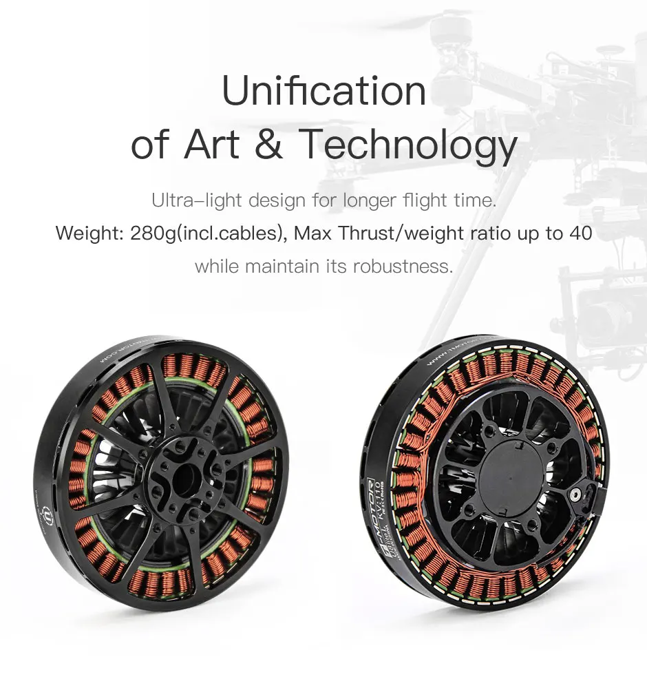 T-motor U8 Lite L Kv95 Kv110 Fast Speed Powerful Electric Brushless Dc ...