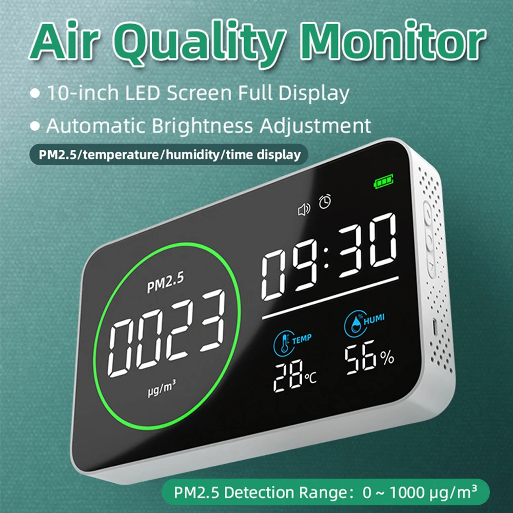 Smart Wifi 4 in 1 PM2.5 Meter Air Quality Monitor Hygrometer Sensor Detector for Detecting Air ...