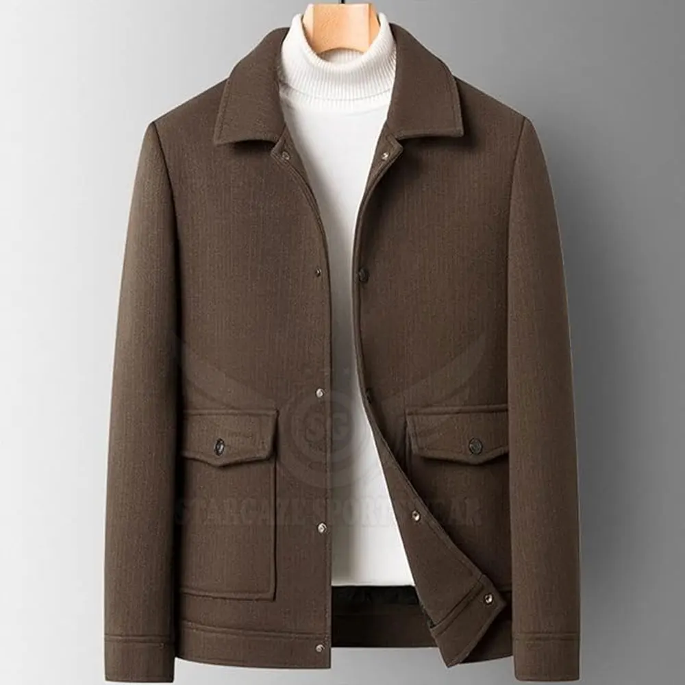 Casual Wear Men's Wool Jackets - High Quality & Customizable