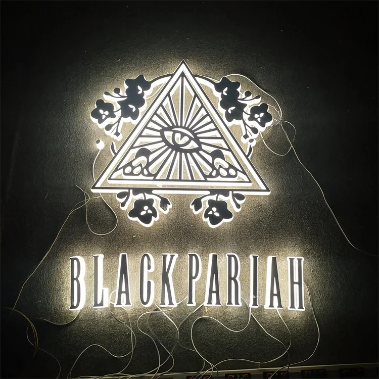 Custom Shop Sign Board 3d Backlit Logo Channel Metal Letter Illuminated ...