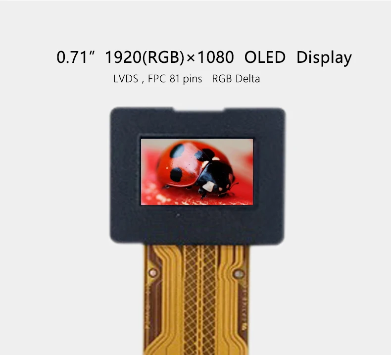0.71 Inch FHD OLED Display - 1920x1080, 200nits Brightness