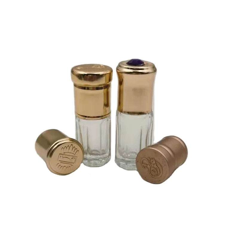 Custom New Design 3ml 6ml 12ml Arabic Tola Glass Roller on Fancy ...