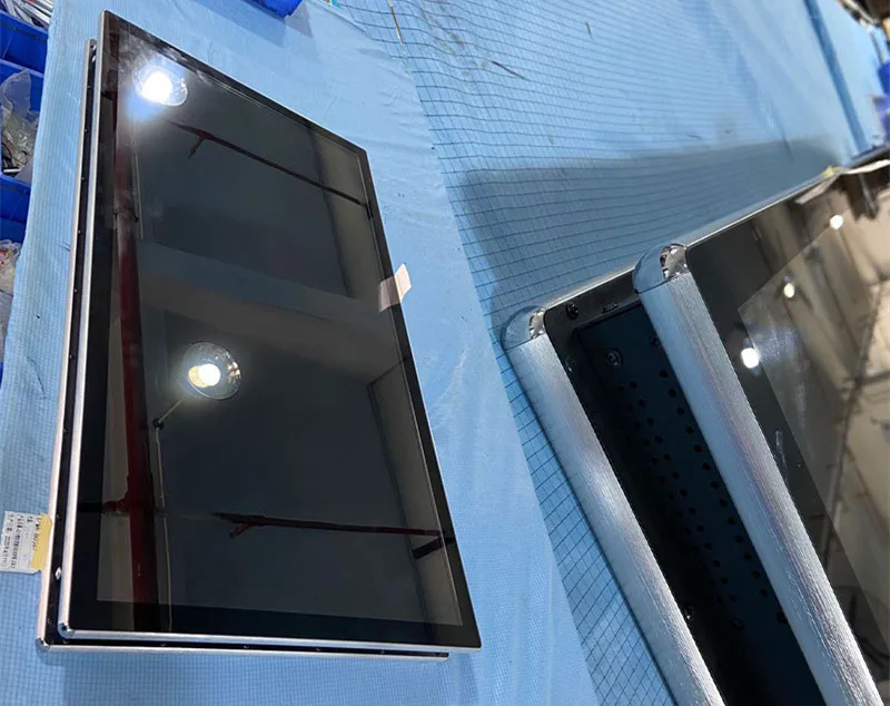 All In One See Through Interactive Touch Screen Show Case Lcd ...