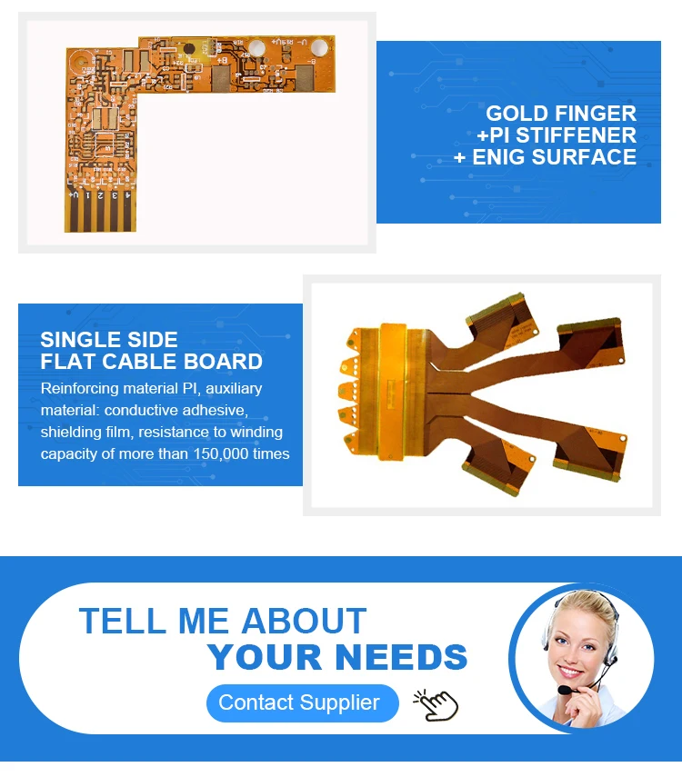 Flexible PCB with RA Copper and Polyimide PI Material