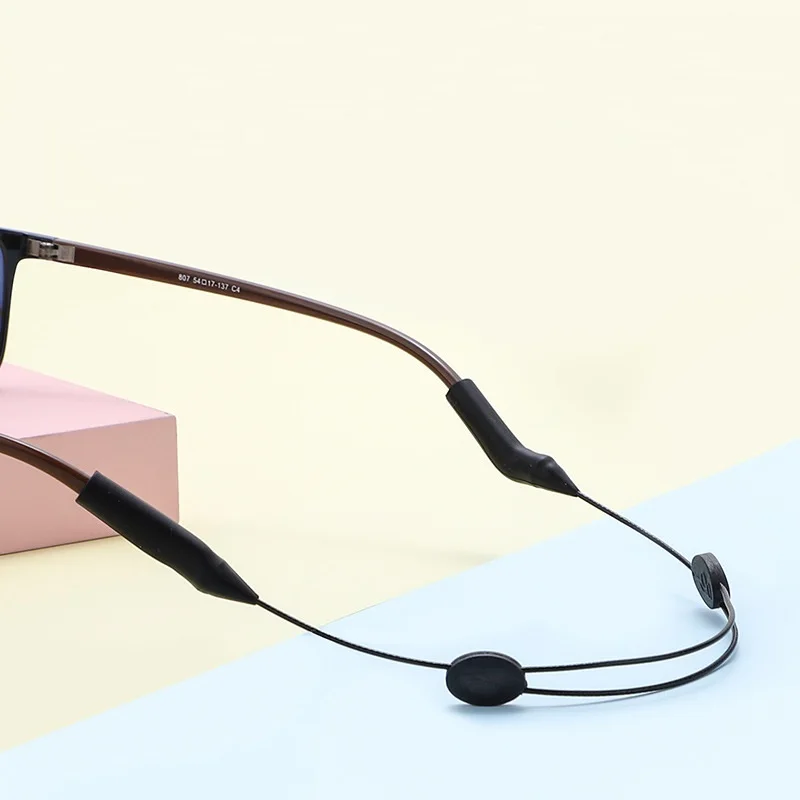 Sport Silicone No Tail Men Women Kids Adjustable Eyewear Retainer Cable ...