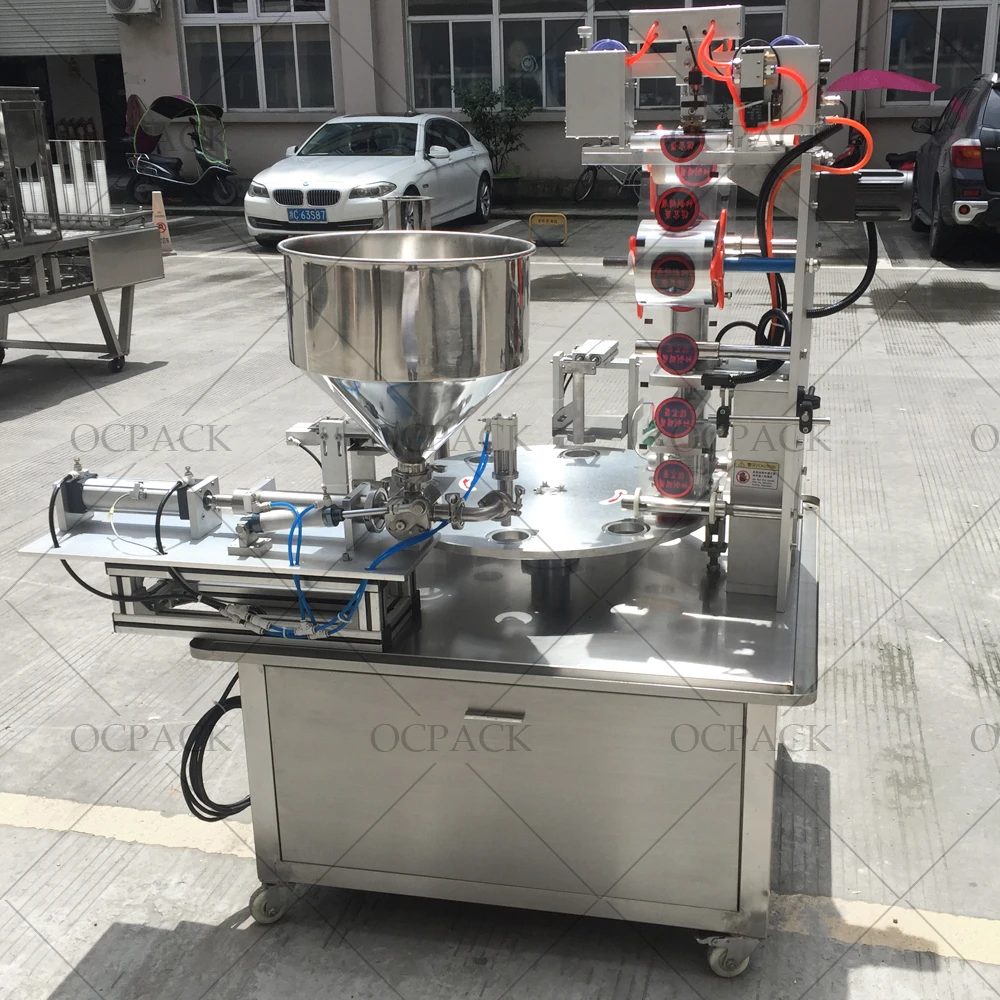 Automatic Sauce Jam Liquid Butter Plastic Cup Filling and Sealing ...