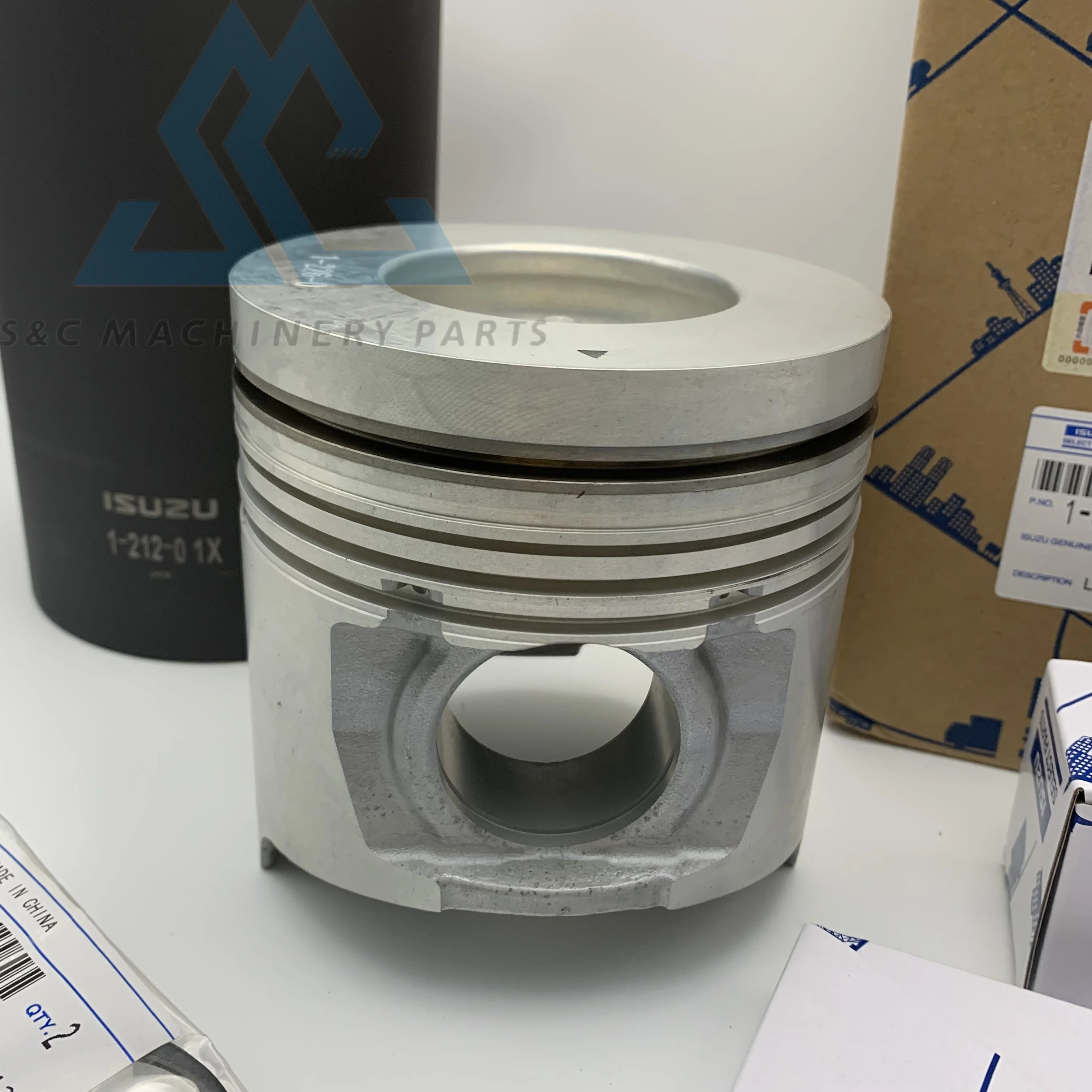 4HK1 6HK1 Liner Kit 1876182430 1878137660 ISP Piston Kit Piston Ring for HITACHI ZX200 ZX330 ...