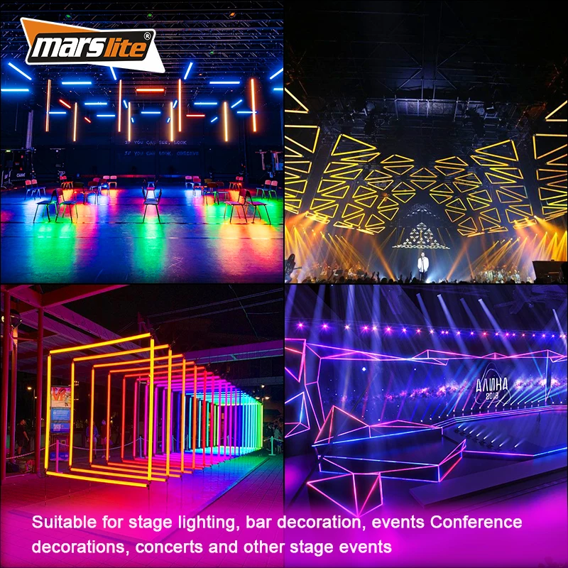 Custom LED Neon Tube Lights - DMX RGB Club Decoration for Weddings ...