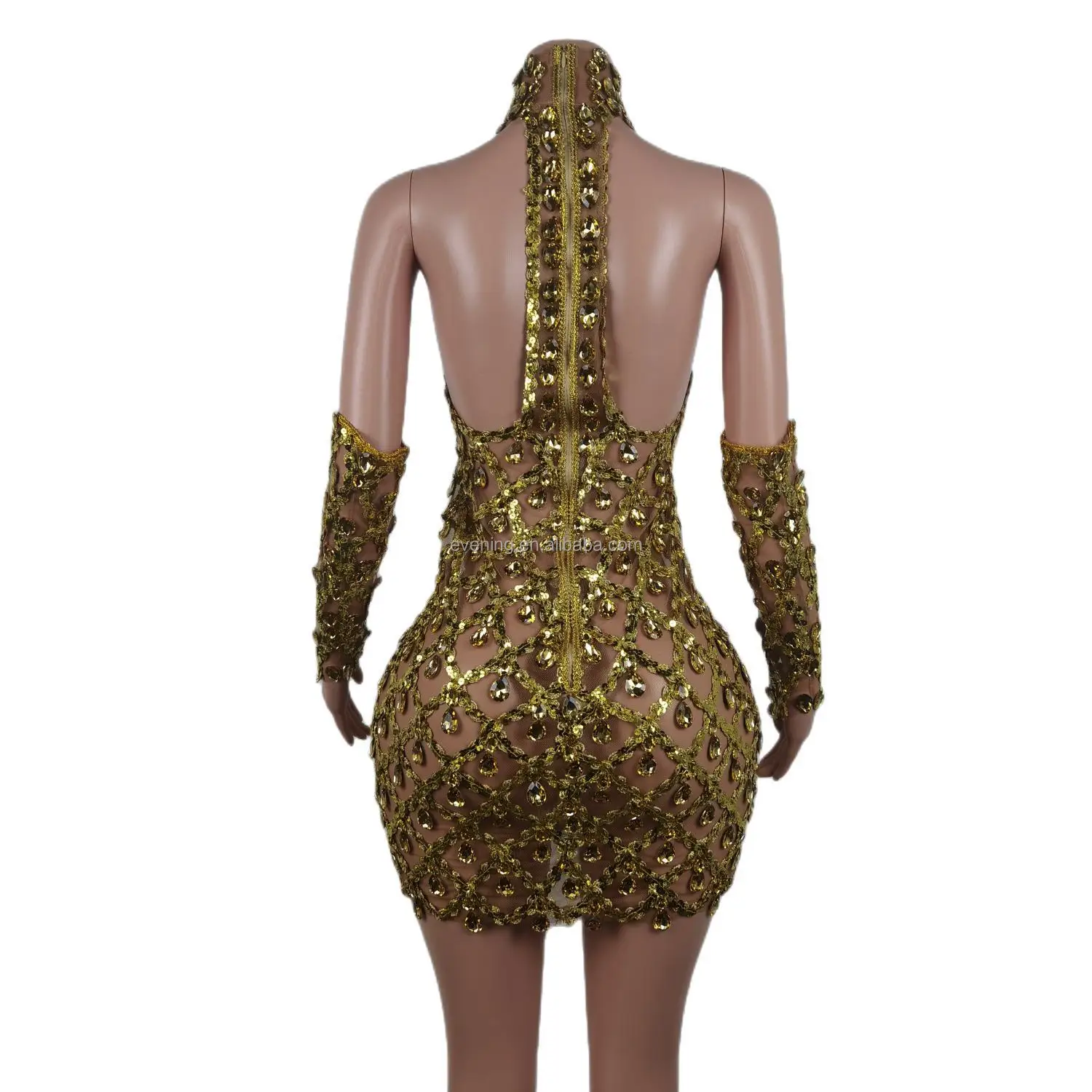 Sexy Party Dress - Transparent Diamond Sequin Formal