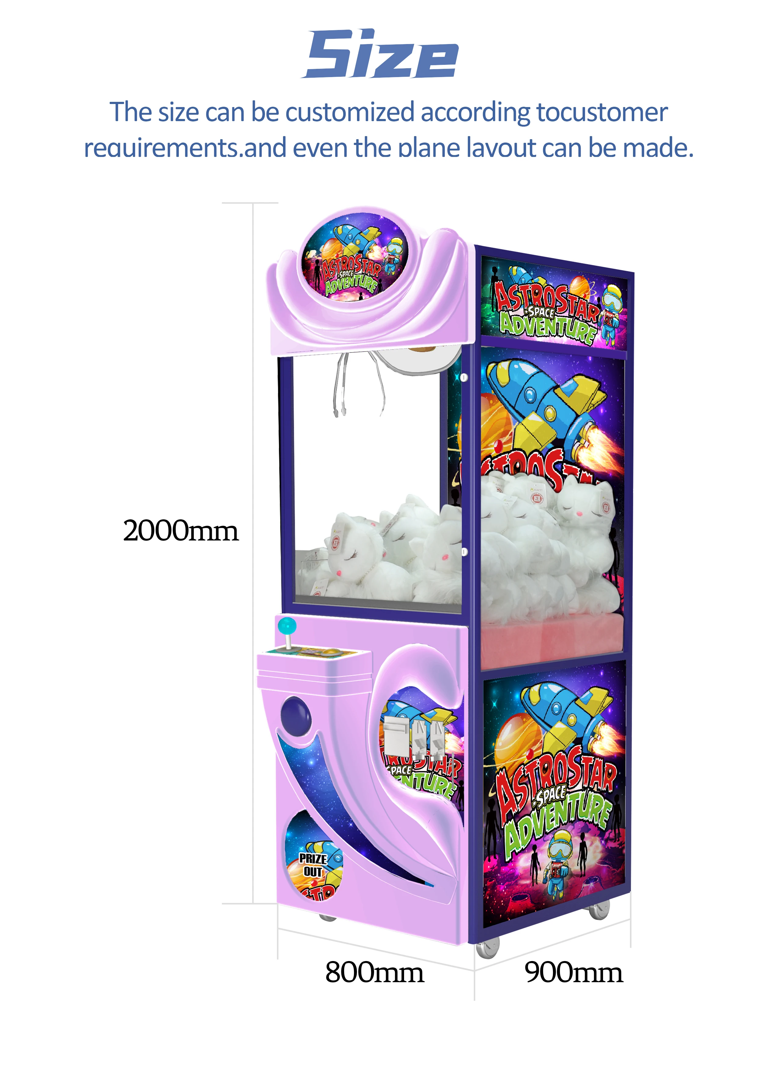 Neofuns Neo Crane B Coin Operated Arcade Game Claw Machines For Sale ...