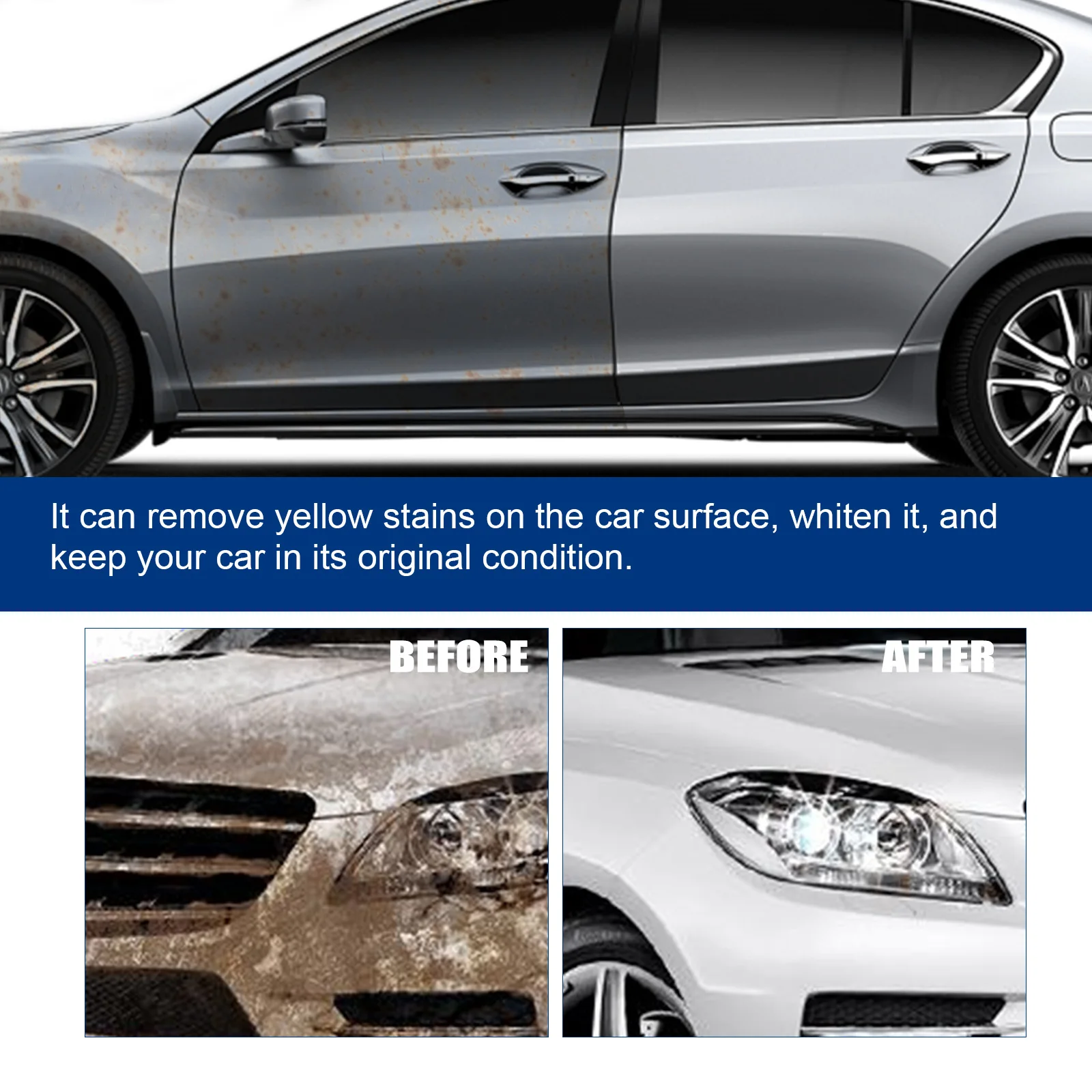 Homonth Rust Remover Citric Acid Car Metal Rust Refurbishment Anti-Rust ...