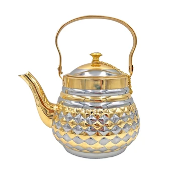High Quality Arabic Dallah Kettle Diamond Design Stainless Steel Metal ...