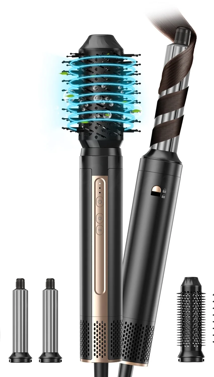 Folding Air Styler 6 In 1 Auto Wrap Curlers Essy To Use Powerful Wind ...