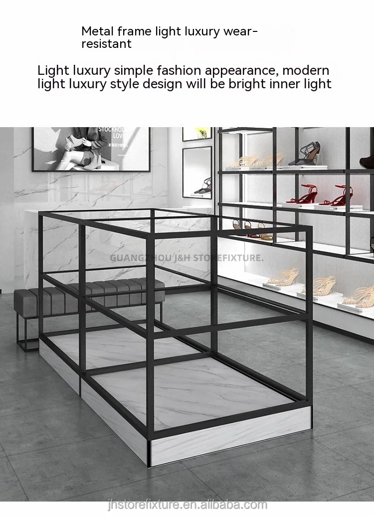 Customizable Shoe Store Display - Modern & Durable Design