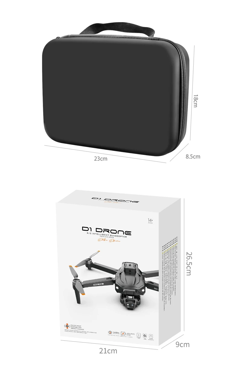 D1 Drone - 4K Ultra HD Camera with Anti-Shake Technology