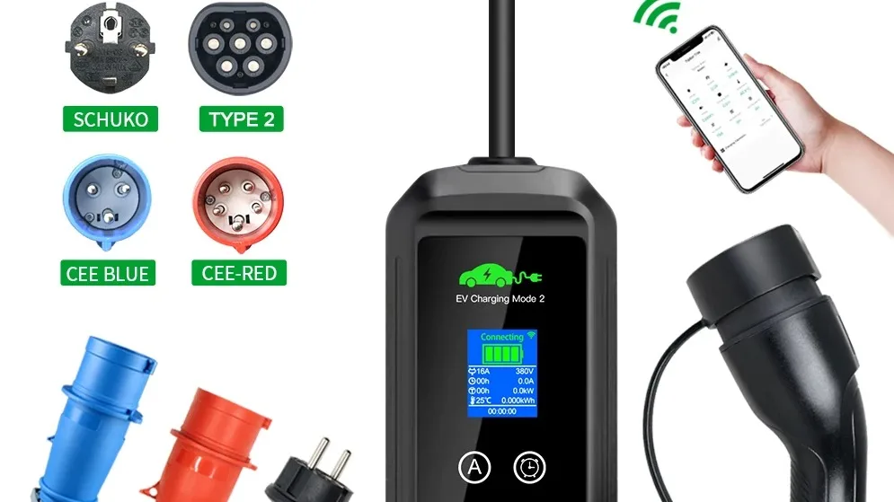 F2 Mode App Cee Red 3 Phase 16a 11kw Type 2 Ev Charger Type 2 - Buy F2 ...