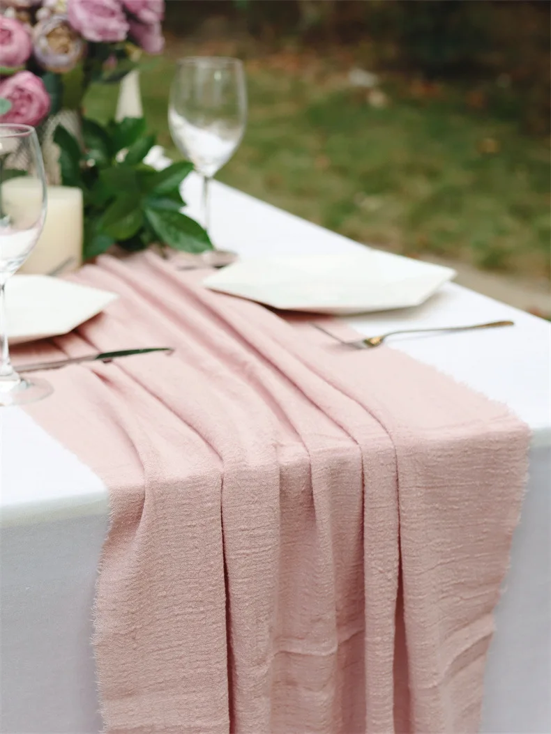 Serviettes De Table Pour Mariage Coton Dusty Blue Gauze Table Napkins ...