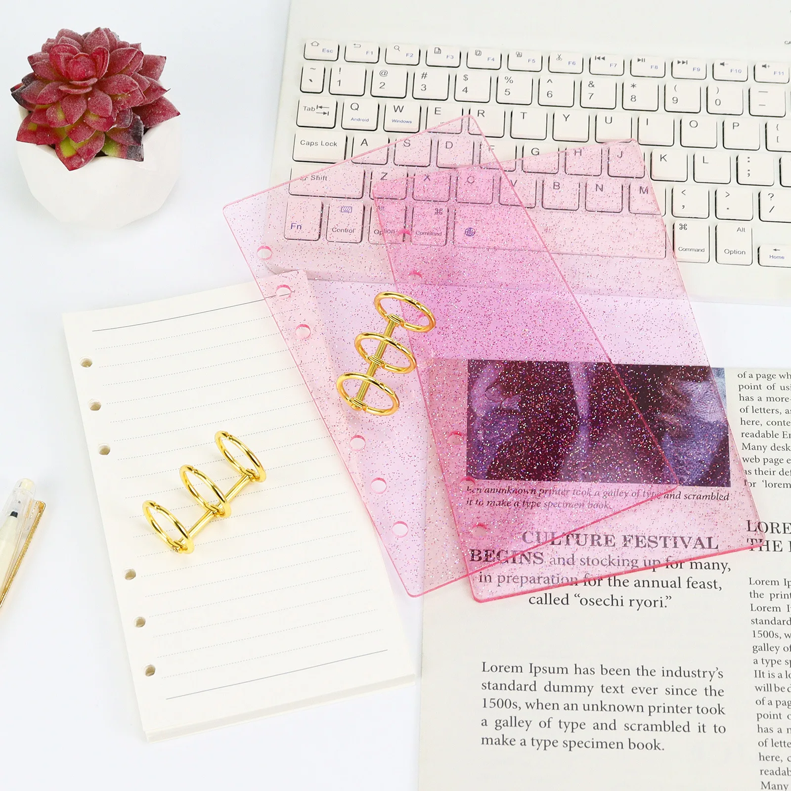 Frosted Acrylic Binder Cover A5A6 - DIY Notebook Cover