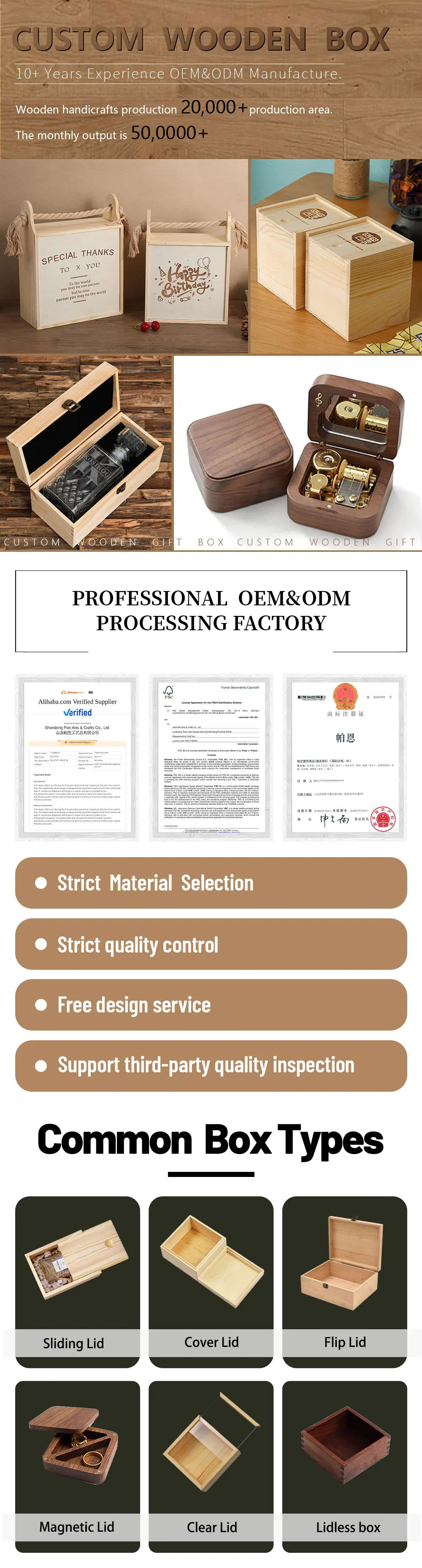 Eco-friendly Custom Wooden Boxes - Perfect for Gift Packaging