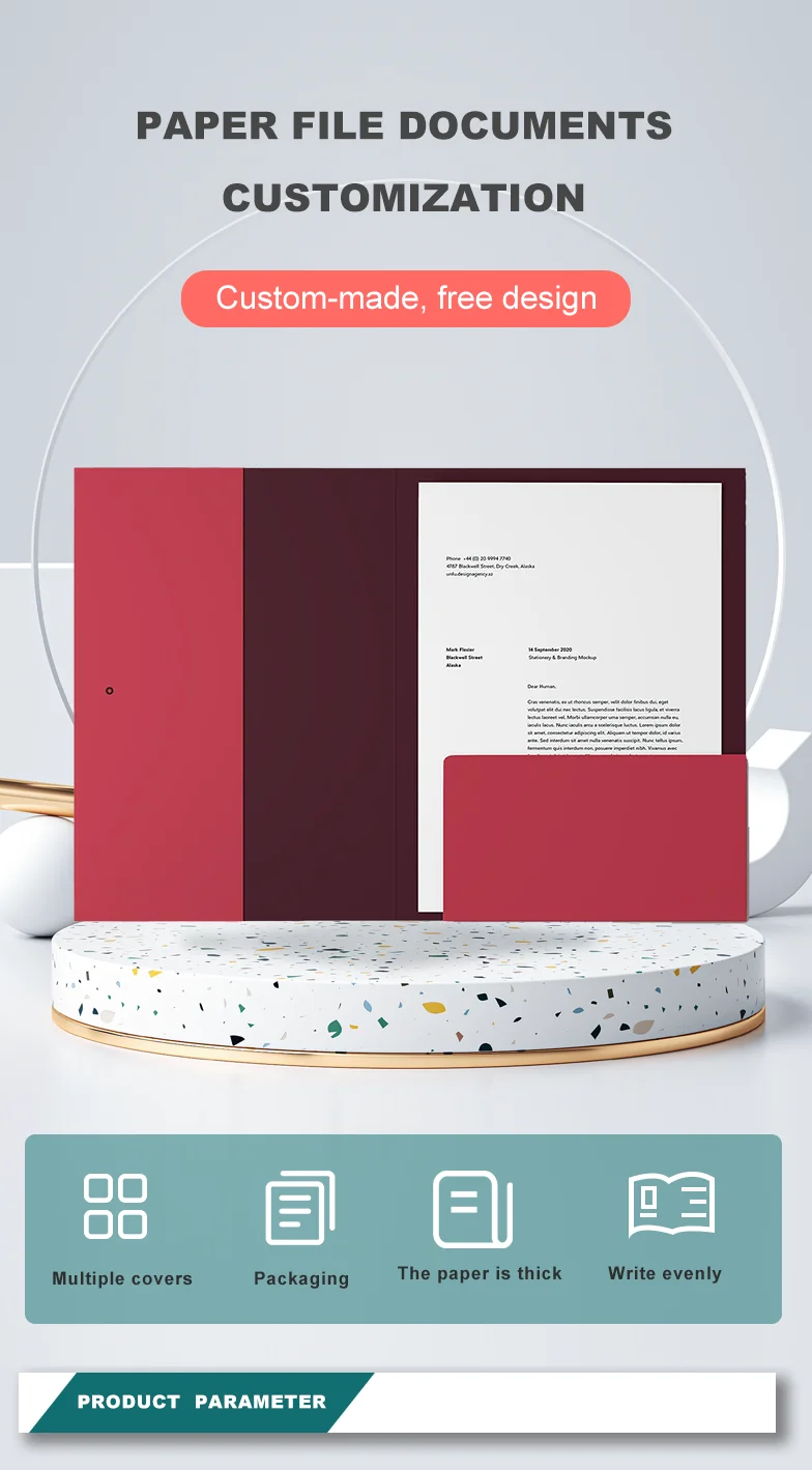 Customized Corporate Folders - Multifunctional Storage