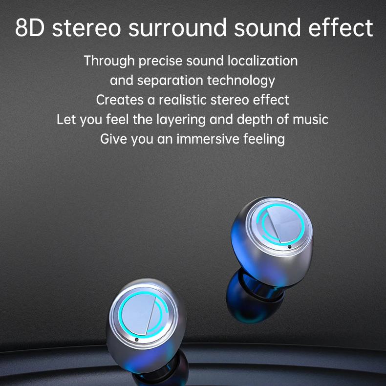 Dx-01 Gaming Tws Earbuds Breathing Light Earphone Wireless Bass Stereo ...
