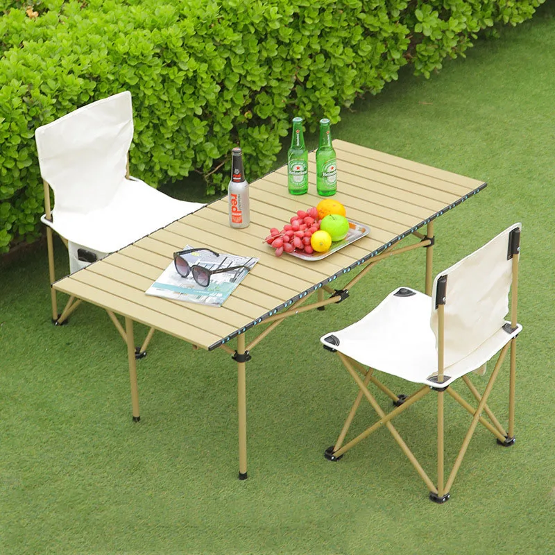 Outdoor Folding Table Stall Convenient Camping Table And Chairs Set ...