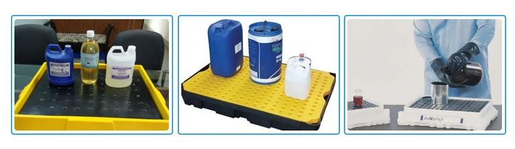 Desktop Countertop HDPE Plastic Lab Spill Containment Tray