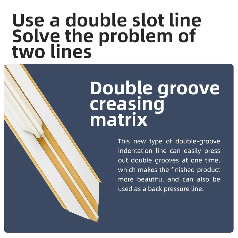 Double Groove Creasing Strip Pvc Creasing Matrix Adhesive Creasing ...